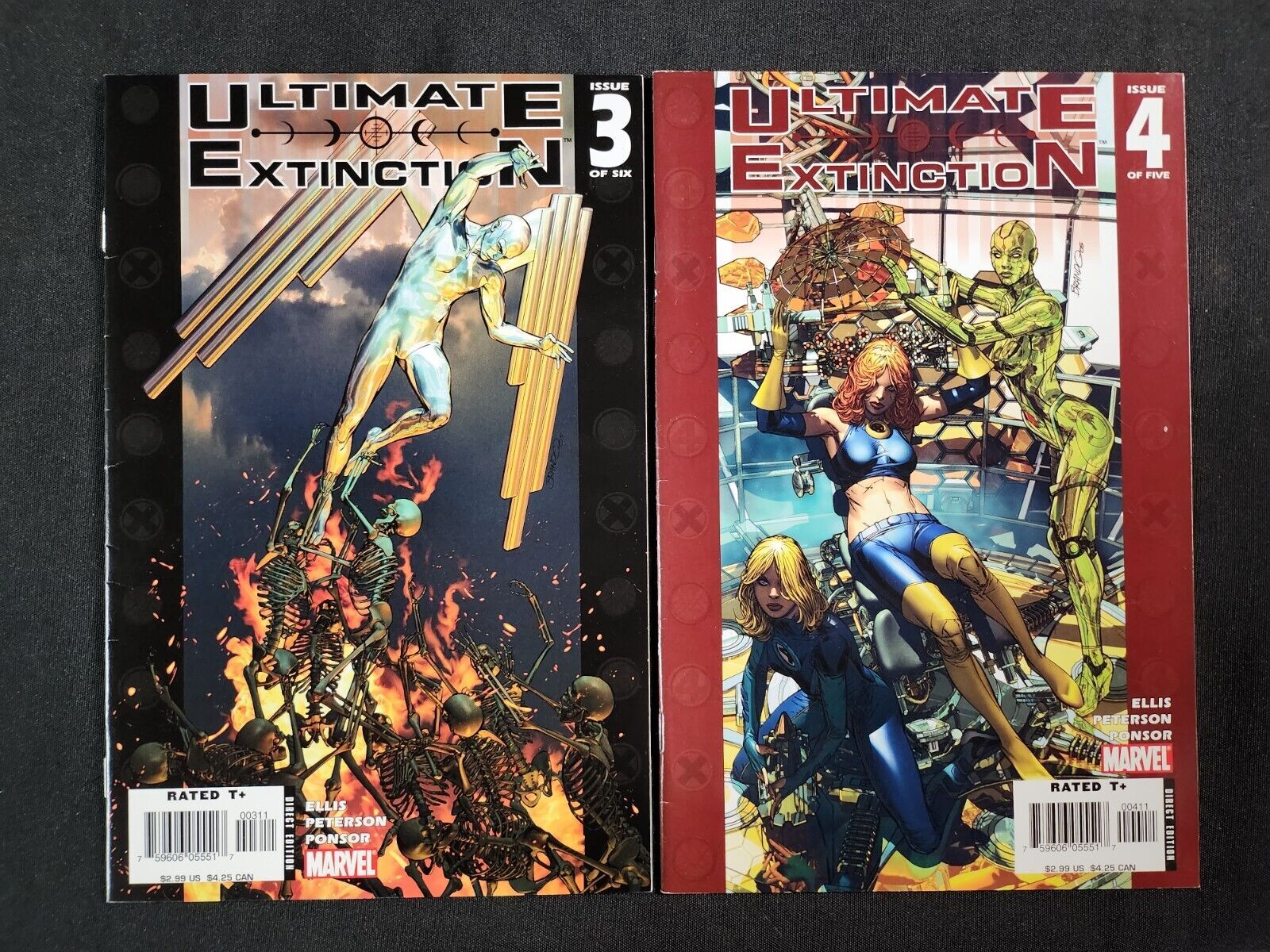 Ultimate Extinction 5PC LOT #1-5 - Brandon Peterson Cover+Art (8.0 ...