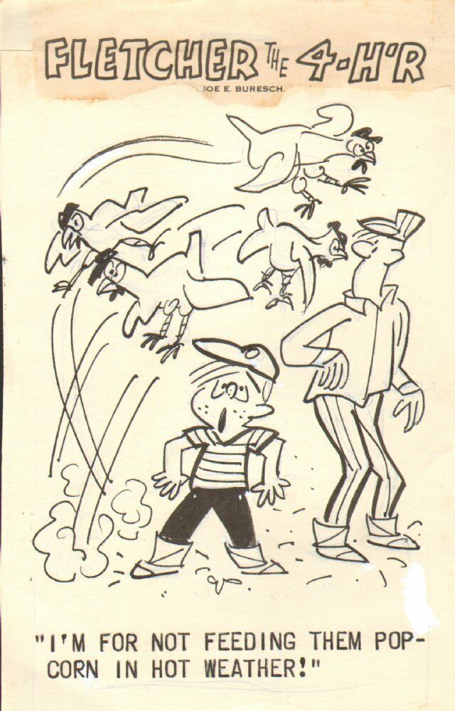 Fletcher The 4-H.R Strip - Popcorn Chicken art by Joe Buresch | Comic ...