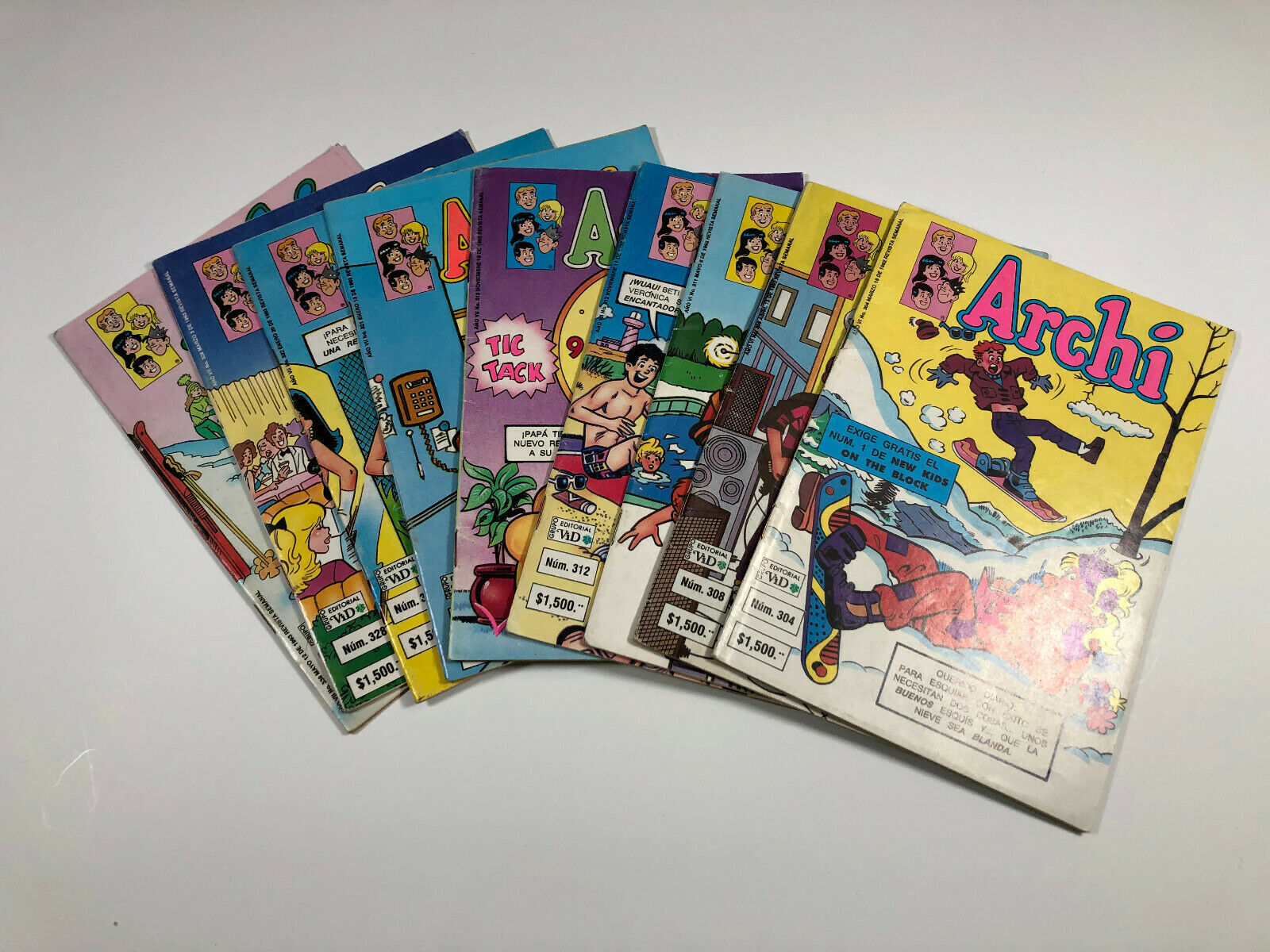 Archie Rare Vintage 90s Comics Lot of 9 In Spanish Printed In Mexico ...