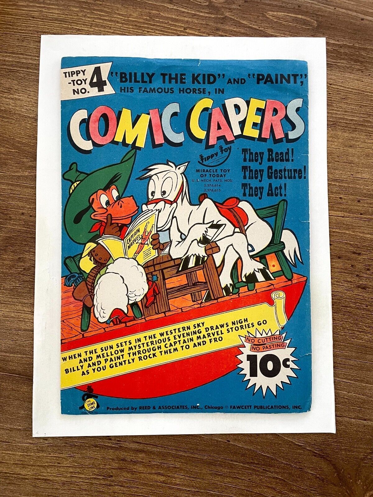 Tippy Toy # 4 Comic Capers Dime Line New Not Used Fawcett Captain ...