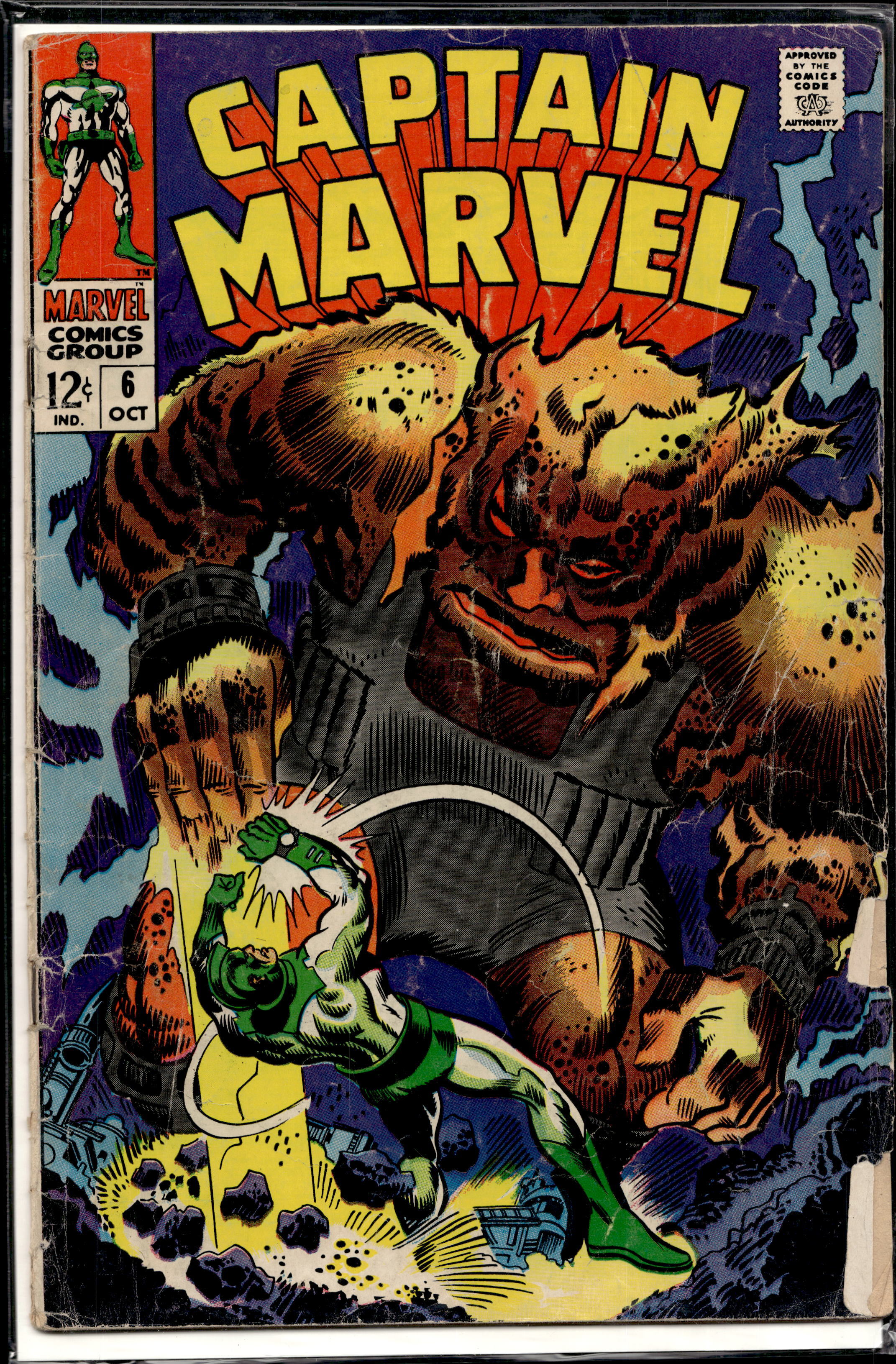 Captain Marvel #6 (1968) | Comic Books - Silver Age, Marvel / HipComic
