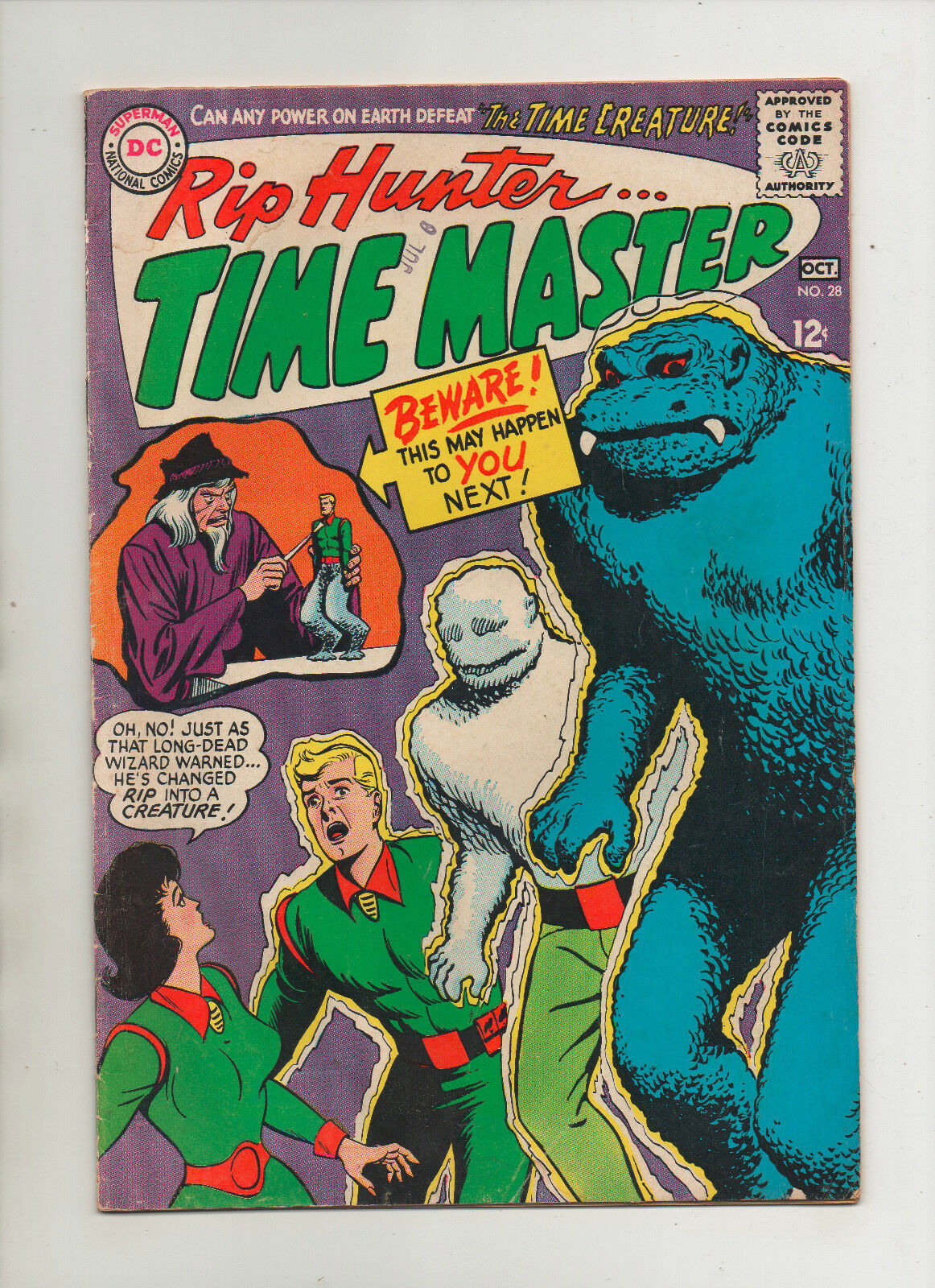 Rip Hunter Time Master #28 - Time Creature - (Grade 5.0) 1965 | Comic ...