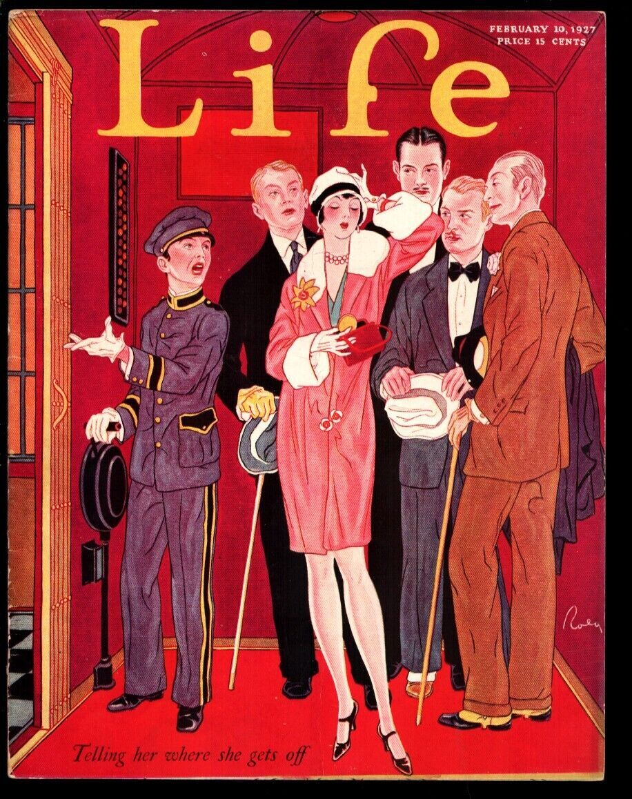 Life 2/10/1927-Classic cover by Roly-Early comic & cartoon art by top ...