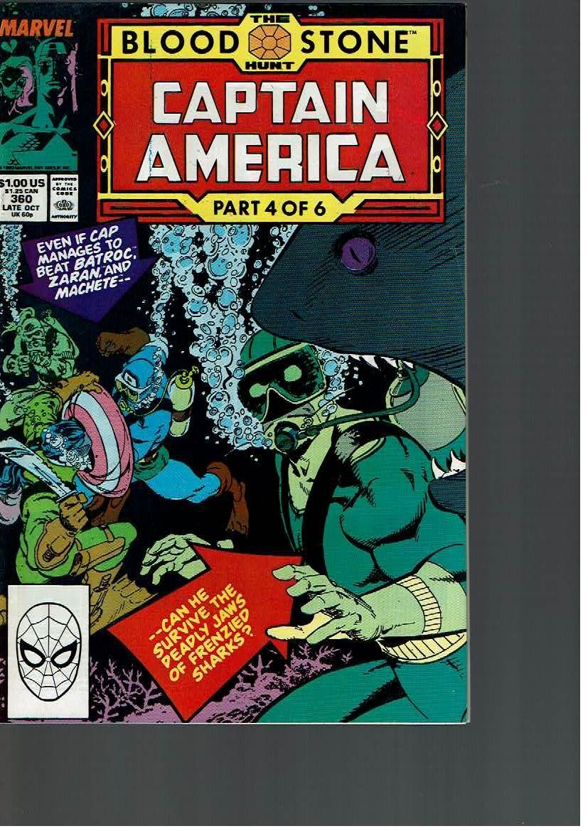 Captain America #360 (1989) | Comic Books - Copper Age, Marvel, Captain ...