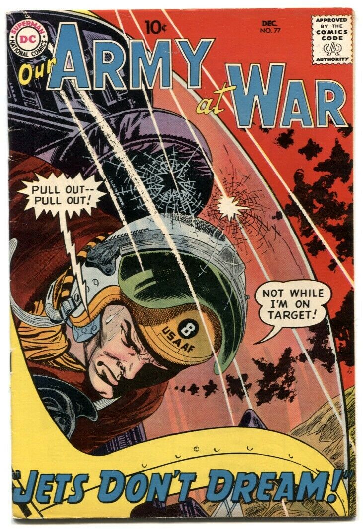 Our Army At War #77 1958- DC Silver age War comic | Comic Books ...