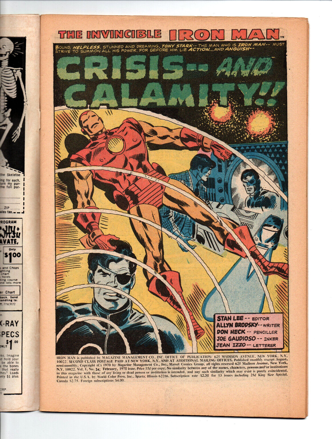 Invincible Iron Man #34 - Spymaster - 1971 - VG/FN | Comic Books ...