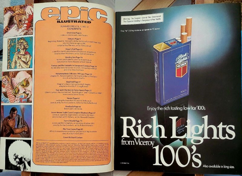 Epic Illustrated #2 VF (Marvel 1980) Stories by Starlin, Goodwin ...