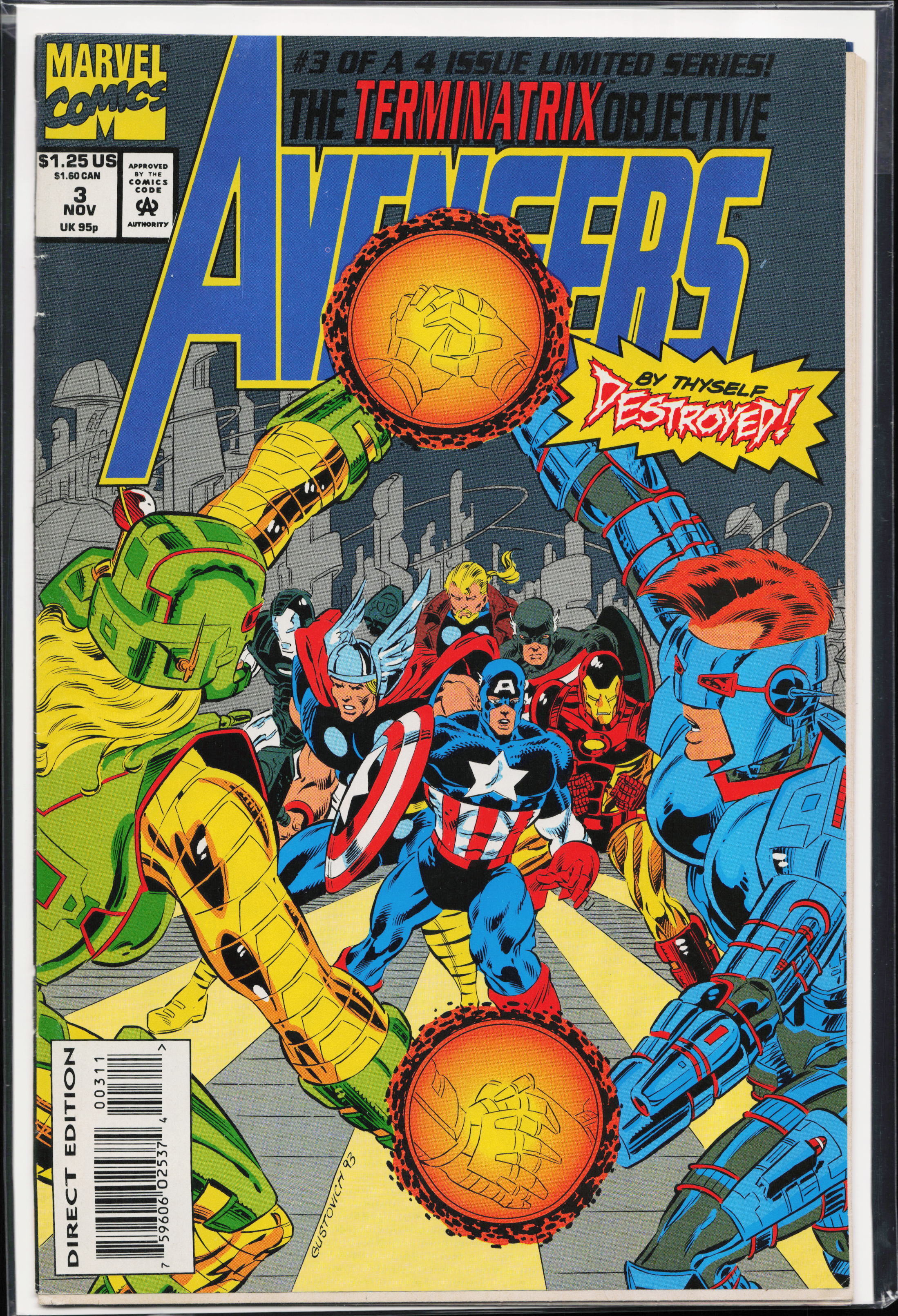 Avengers: The Terminatrix Objective #3 (1993) The Avengers | Comic ...