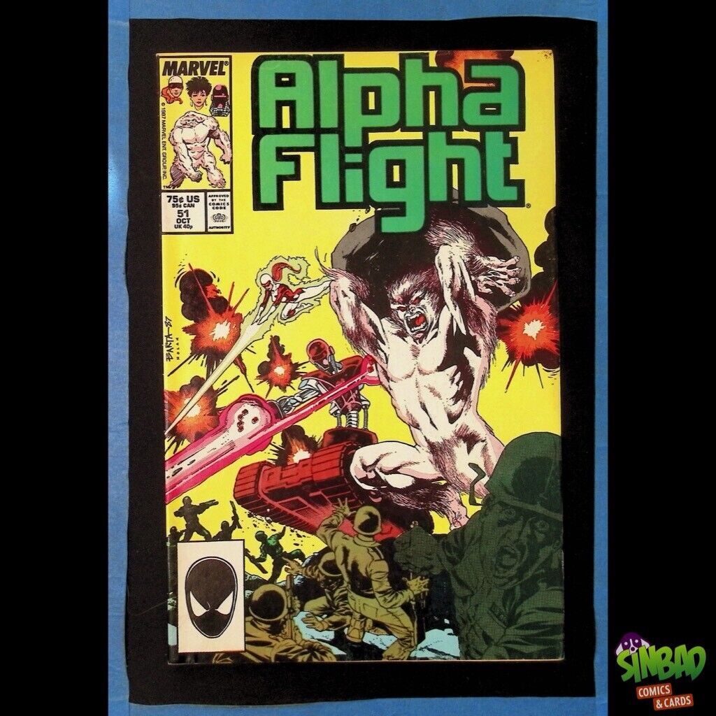 Alpha Flight, Vol. 1 51A 1st full interior work of Jim Lee at Marvel ...