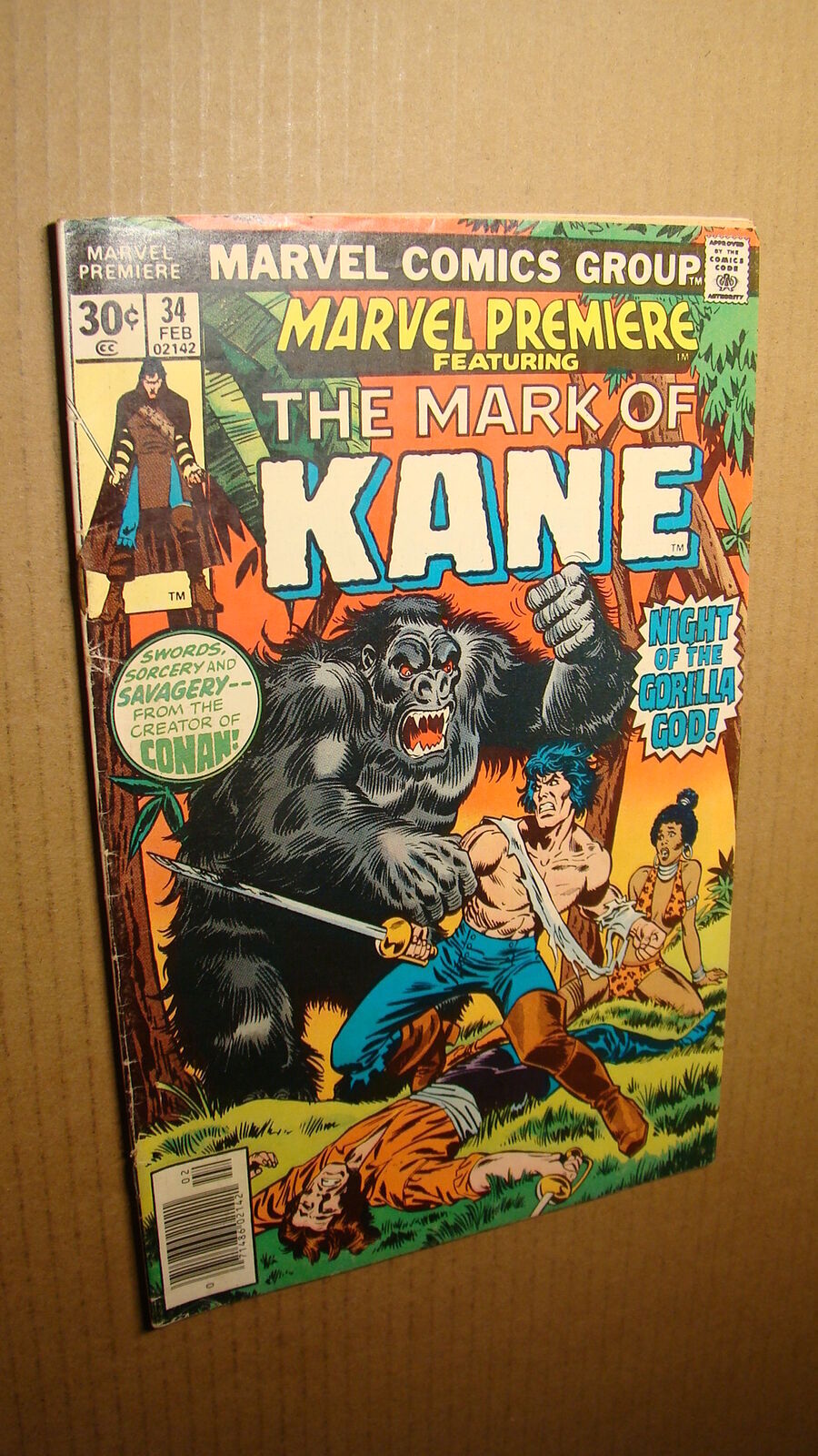 Marvel Premiere 34 Mark of Solomon Kane - Robert E. Howard - Bronze AGE ...
