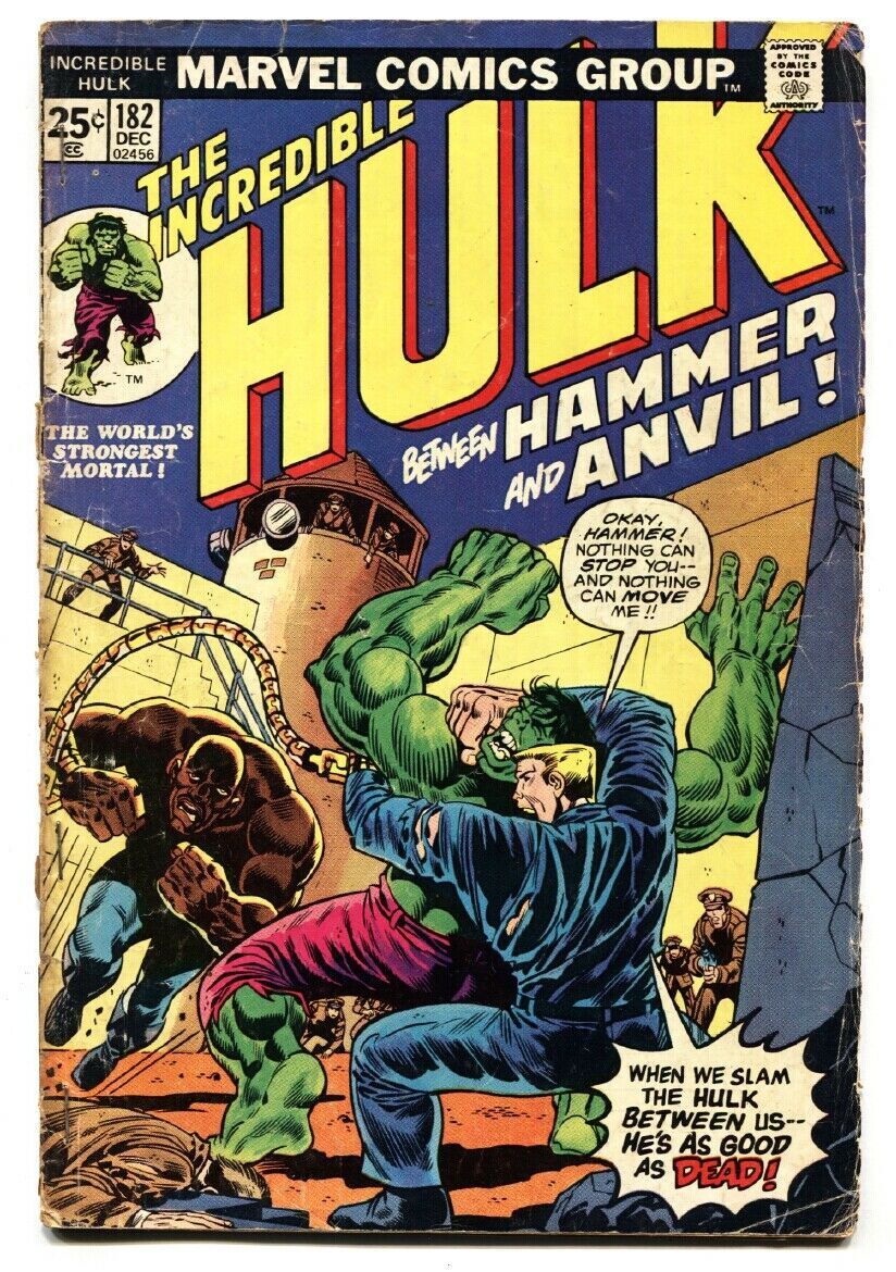 INCREDIBLE HULK #182 comic book 1974-2nd WOLVERINE BRONZE | Comic Books ...