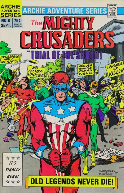 Mighty Crusaders (2nd Series) #9 VF ; Archie | the Shield the Fly ...