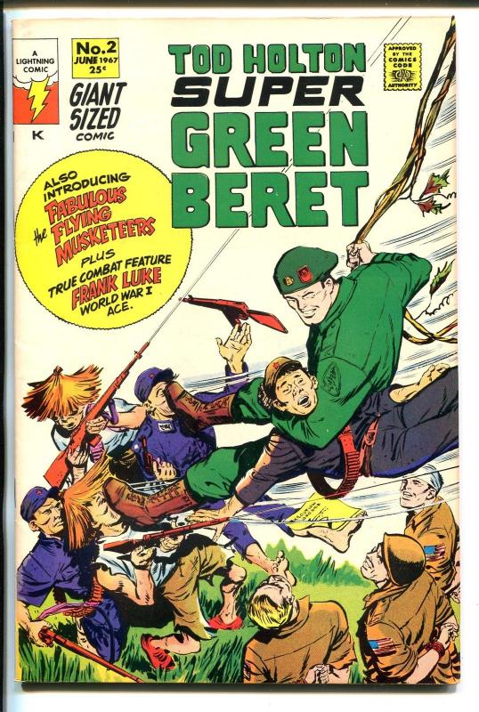 Todd Holton Super Green Beret #2 1967-Superhero-Wwi-Vietnam-Giant Sized ...