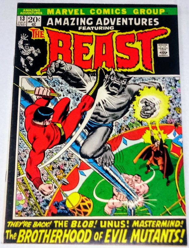 AMAZING ADVENTURES #13 (VF+) 1972 early appearance Furry Beast Bronze ...