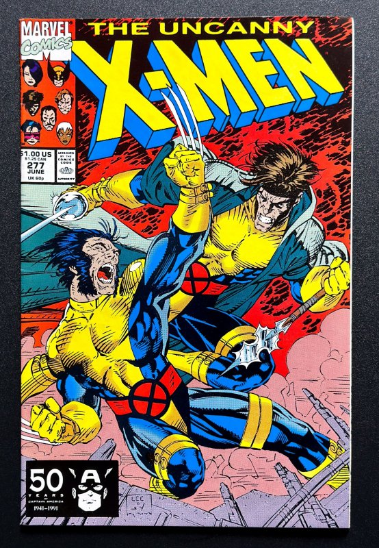 The Uncanny X-Men #277 (1991) Gambit vs Wolverine - Jim Lee Art - VF/NM ...