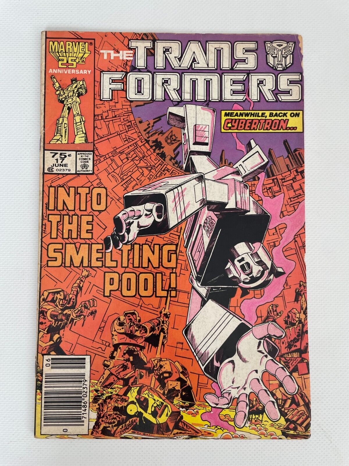The Transformers # 17 FN Marvel Comic Book Optimus Prime Megatron Bee 9 ...