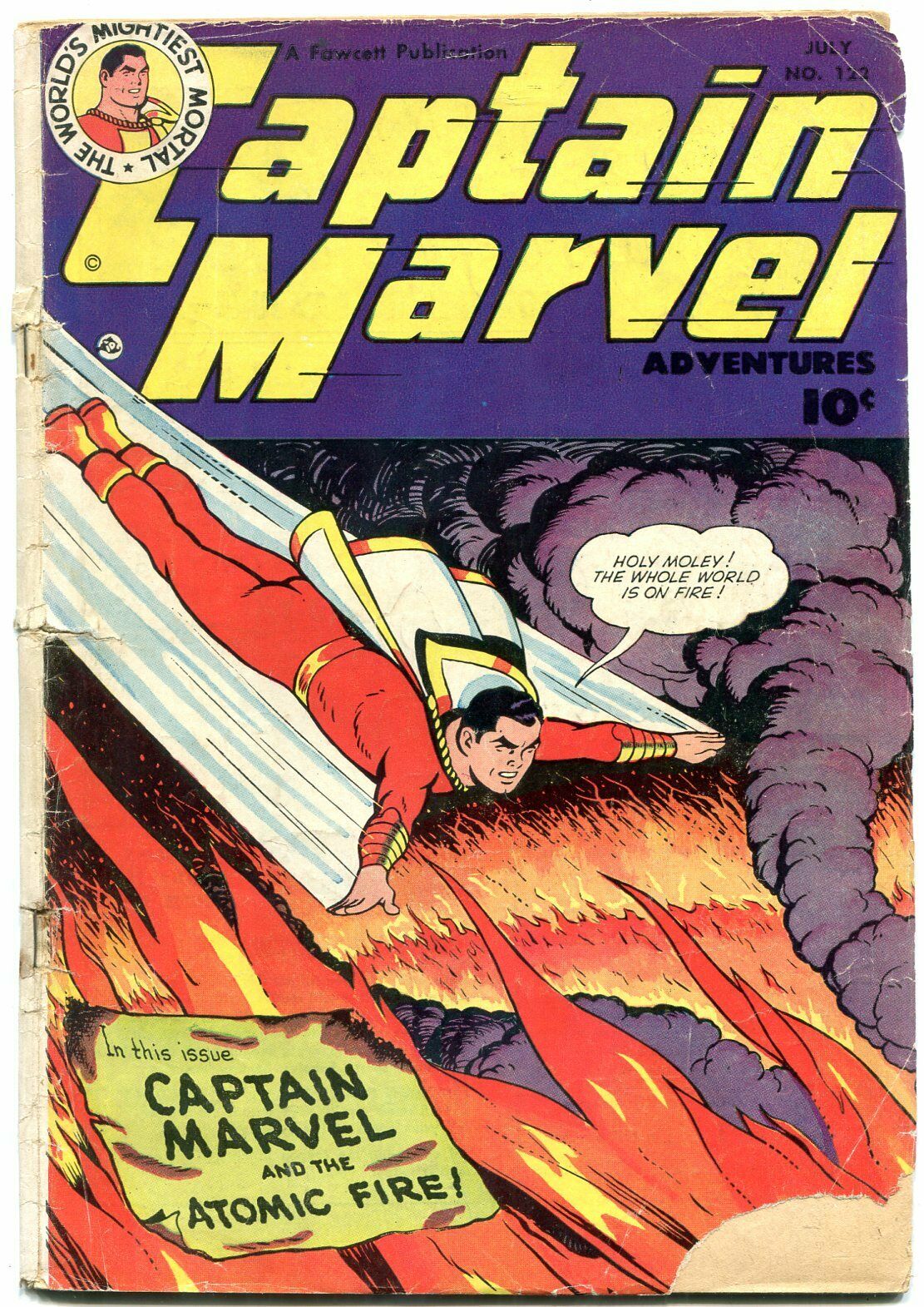 Captain Marvel Adventures #122 1951- Fawcett Golden Age reading copy ...
