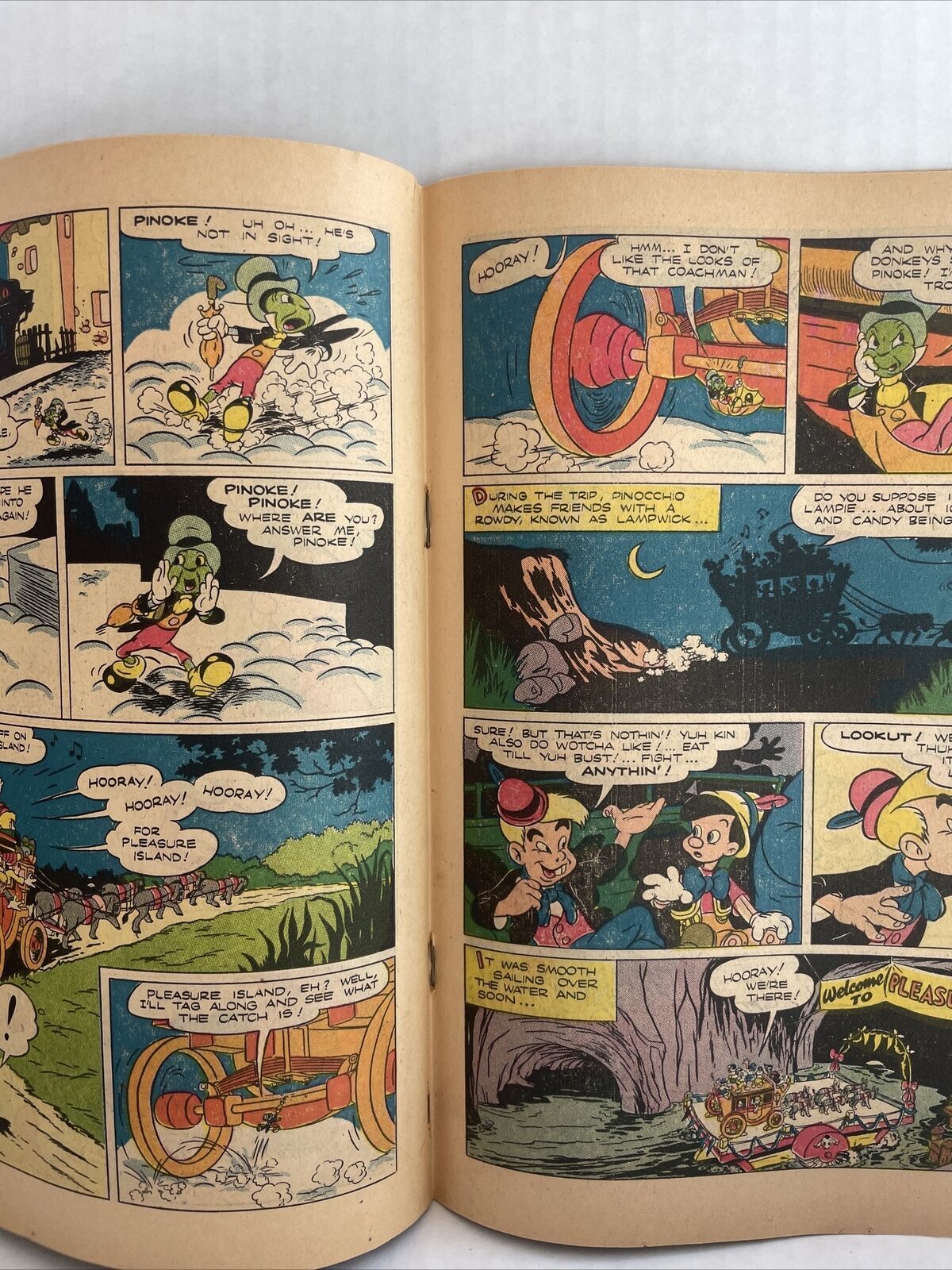 Four Color #252 1949 Dell Walt Disney’s Pinocchio READER | Comic Books ...