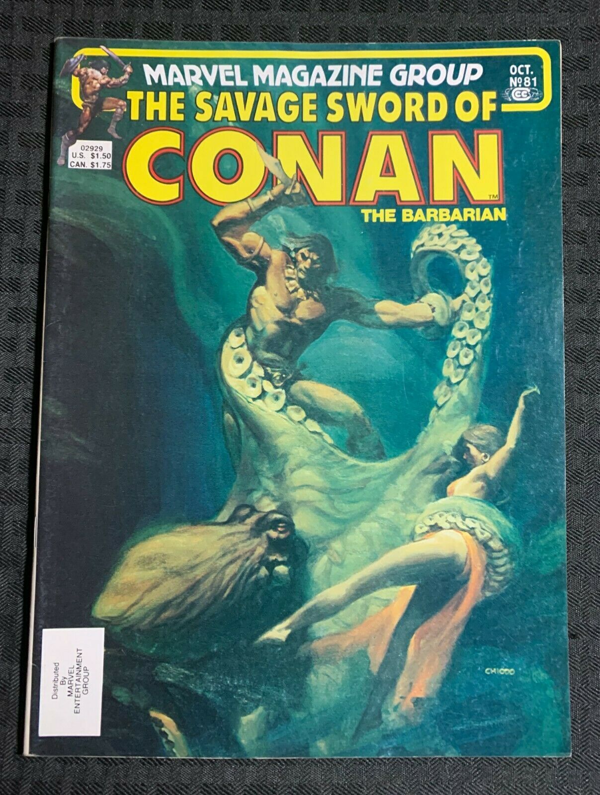 1982 SAVAGE SWORD OF CONAN Magazine #81 FN 6.0 John Buscema / Ernie ...