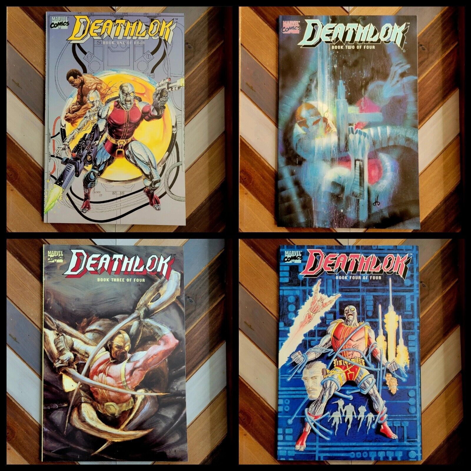 DEATHLOK: The Man In the Machine (Marvel 1990) NM, Books #1-4 Graphic ...