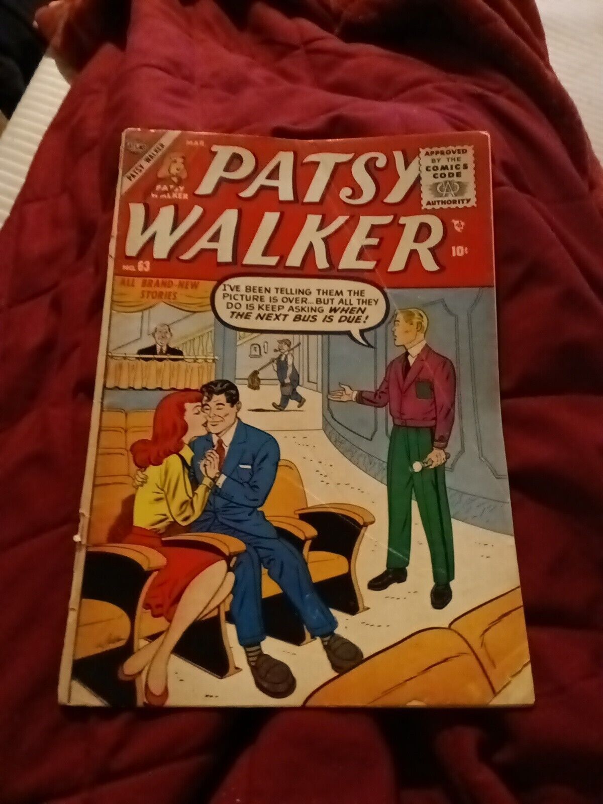 PATSY WALKER #63 Golden Age 1955 timely atlas marvel Comics good girl ...