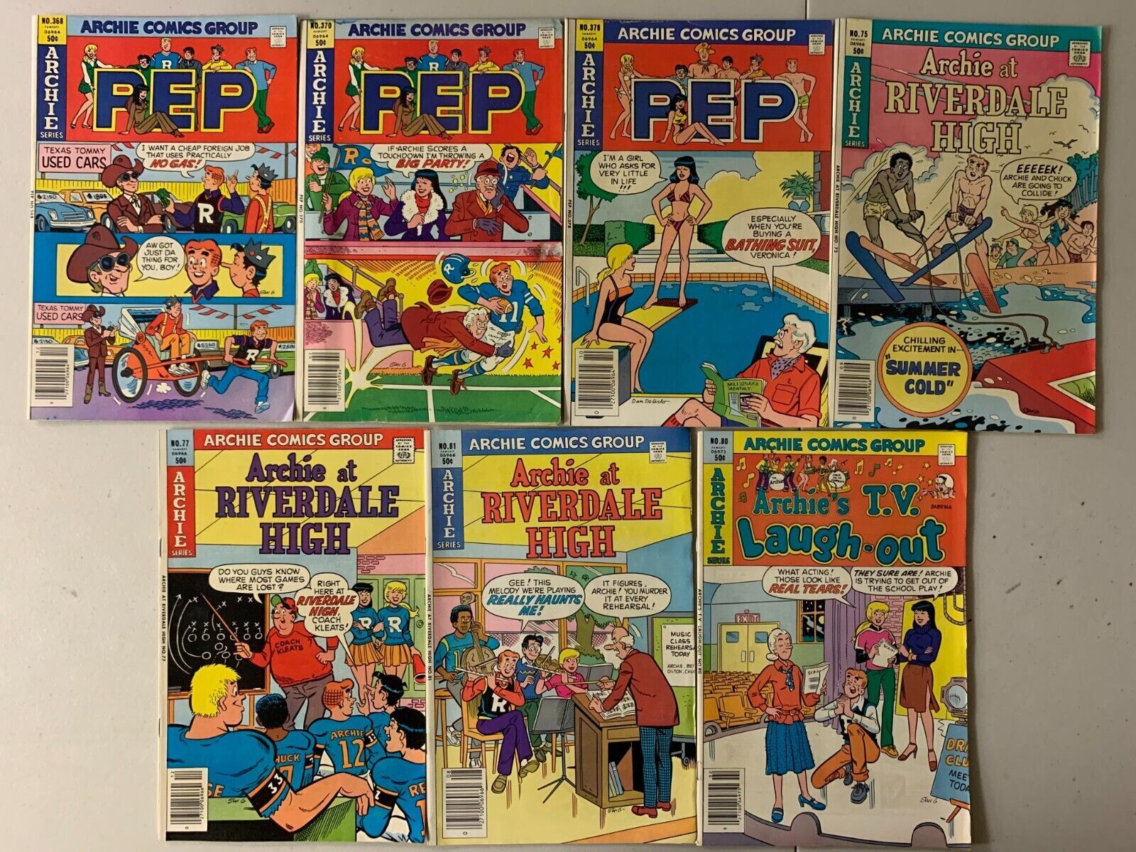 Archie vintage unread comics lot various titles 39 diff avg 6.0 (1980 ...