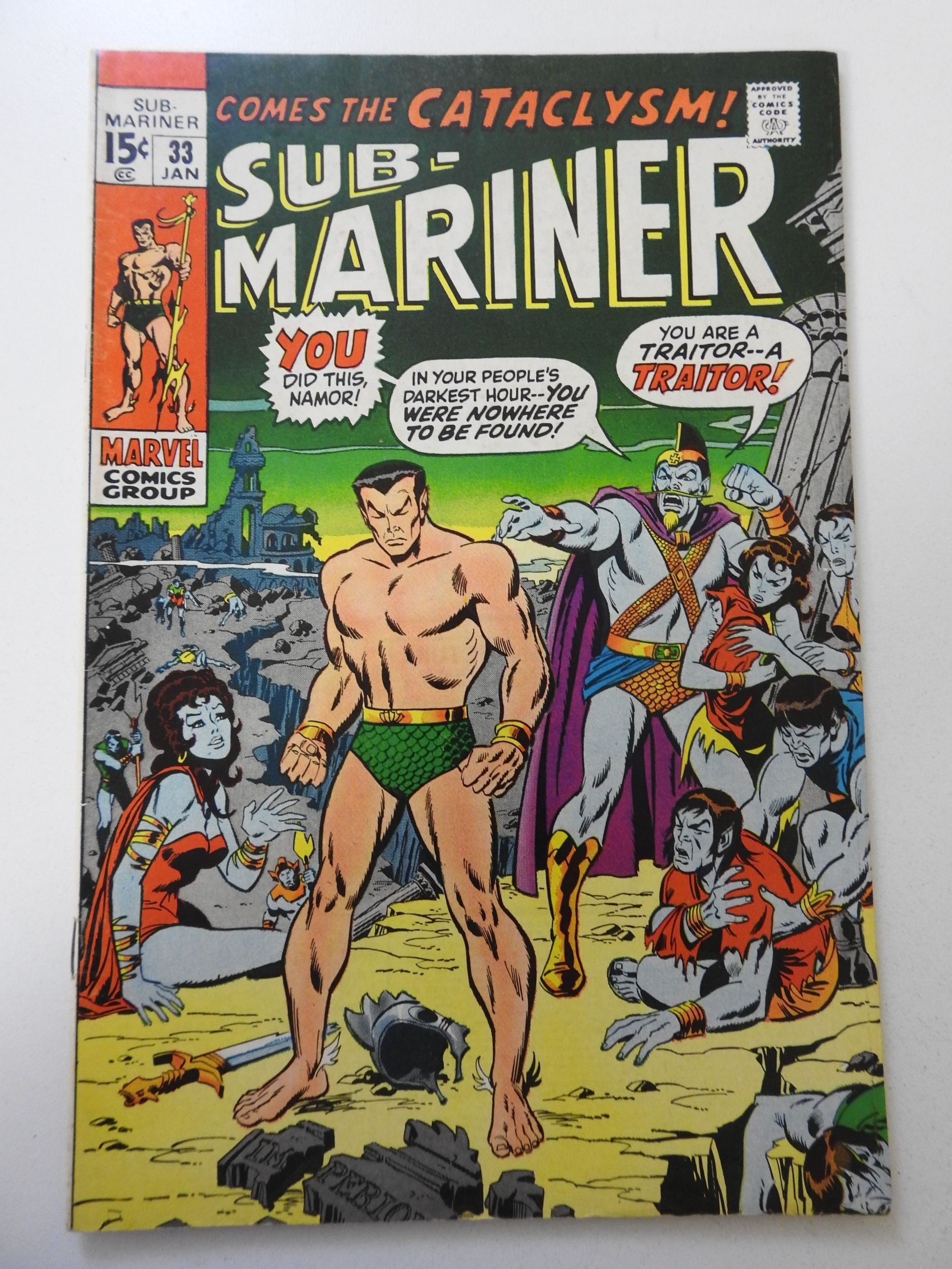 Sub-Mariner #33 (1971) FN/VF Condition! | Comic Books - Bronze Age ... Sub-Mariner #33 (1971) FN/VF Condition! | Comic Books - Bronze Age ...