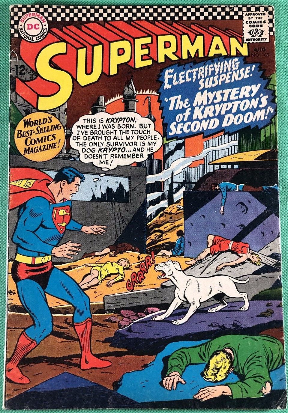 Superman (1939) #189 VG/FN (5.0) original destruction of Krypton II ...