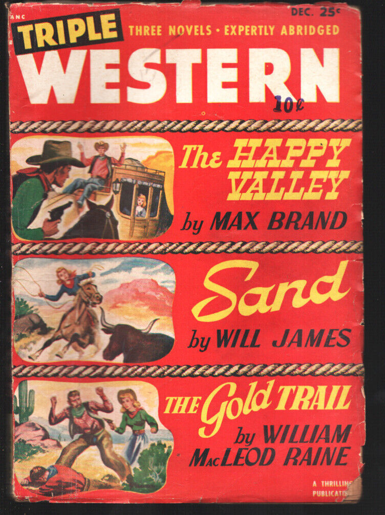 PULP: Triple Western 12/1949-Western pulp fiction by William McLeod ...