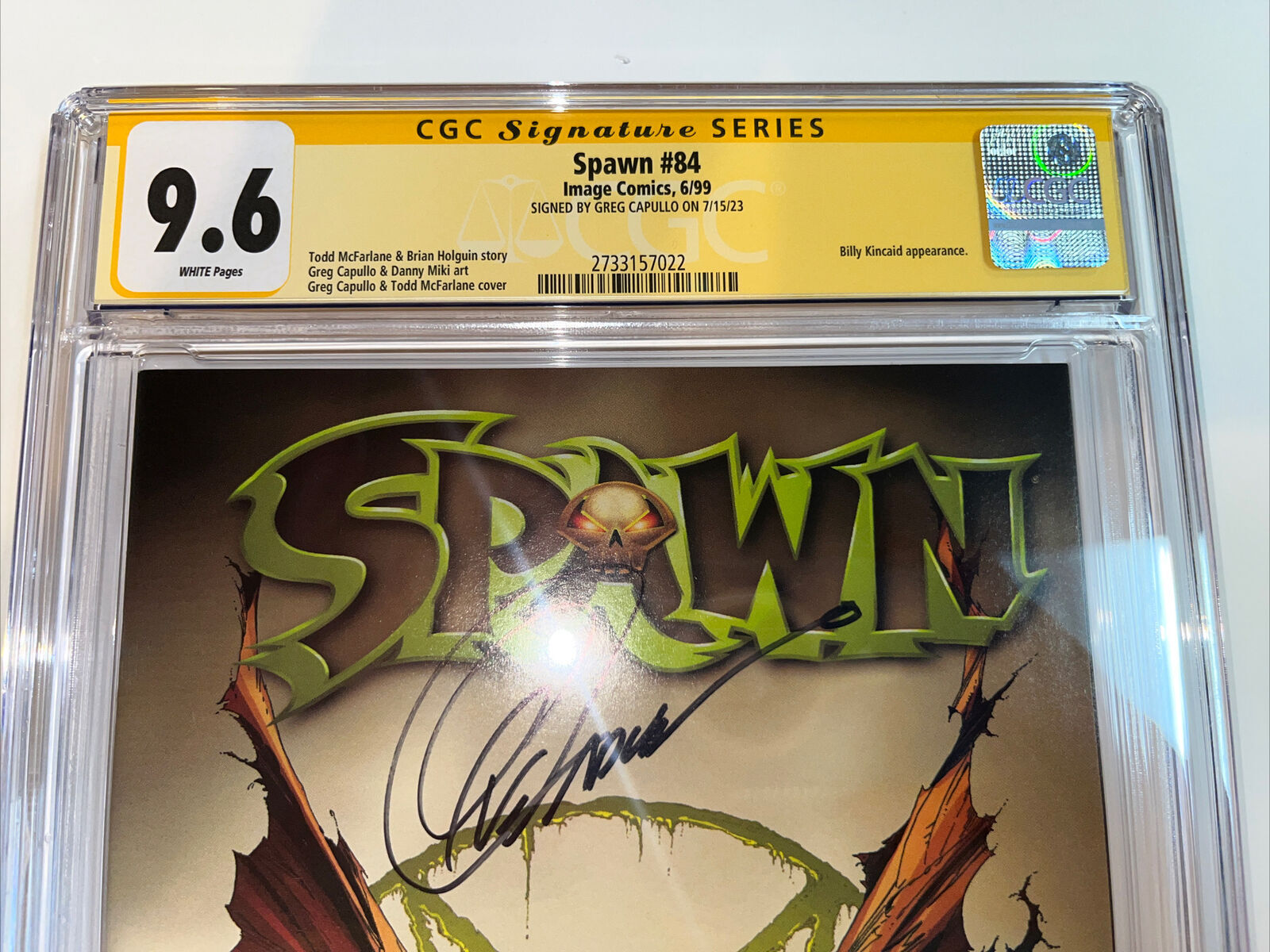 Spawn (1999) # 84 (CGC 9.6 SS WP) Signed Greg Capullo • Story Todd ...