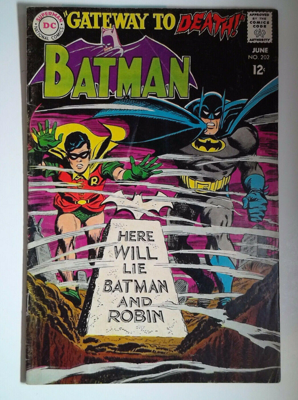 Batman #202 (1968) DC Comics 5.0 VG/FN Comic Book | Comic Books ...