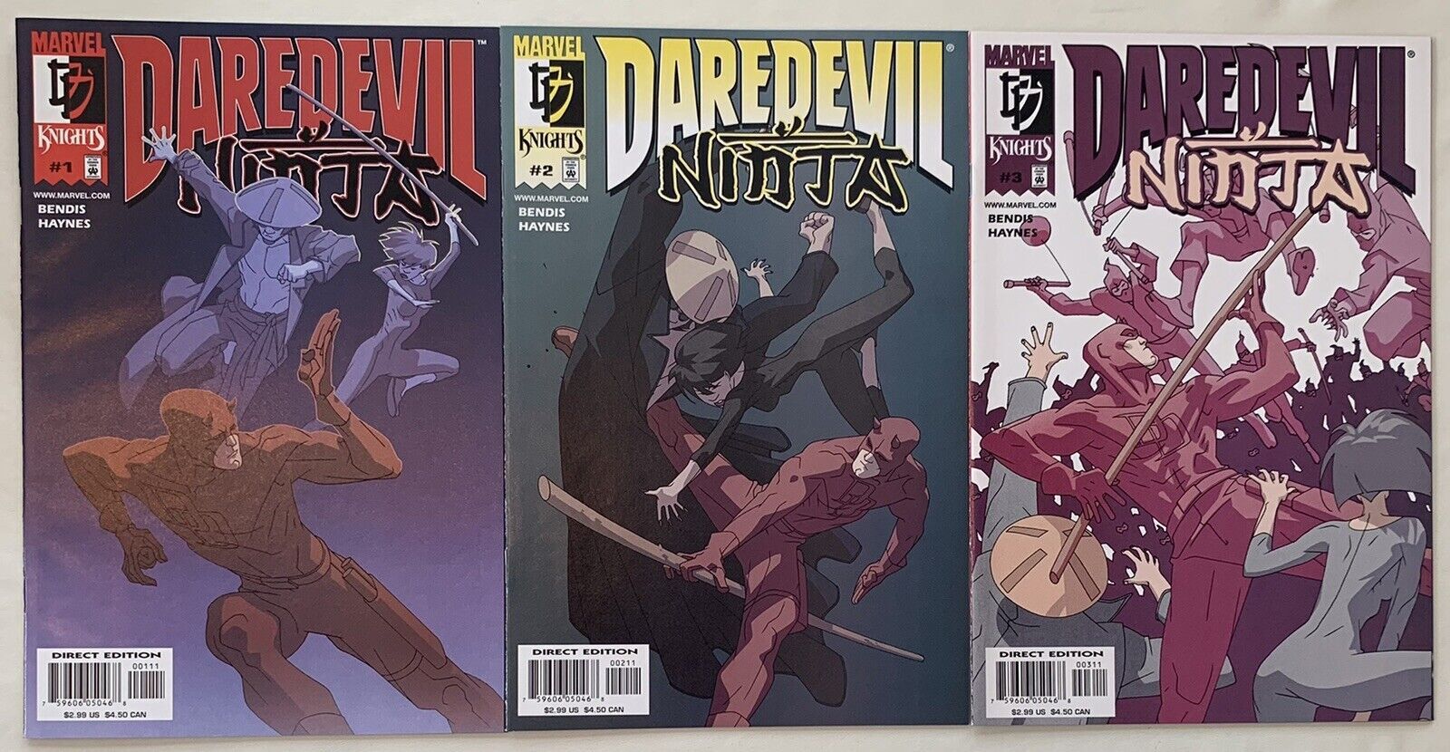Daredevil Ninja # 1 2 3 Complete Set Brian Michael Bendis Marvel Comics 2000 Nm | Comic Books ...