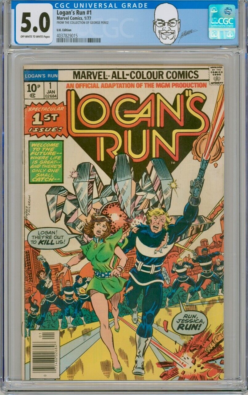 George Perez Collection Copies ~ CGC Logan's Run Complete Set #1 #2 #3 ...