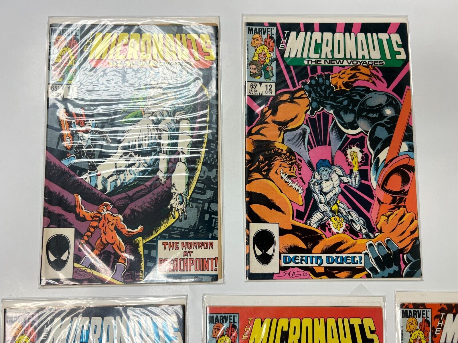 5 The Micronauts Marvel Comics #11 12 13 14 15 Spiderman Avengers Hulk ...