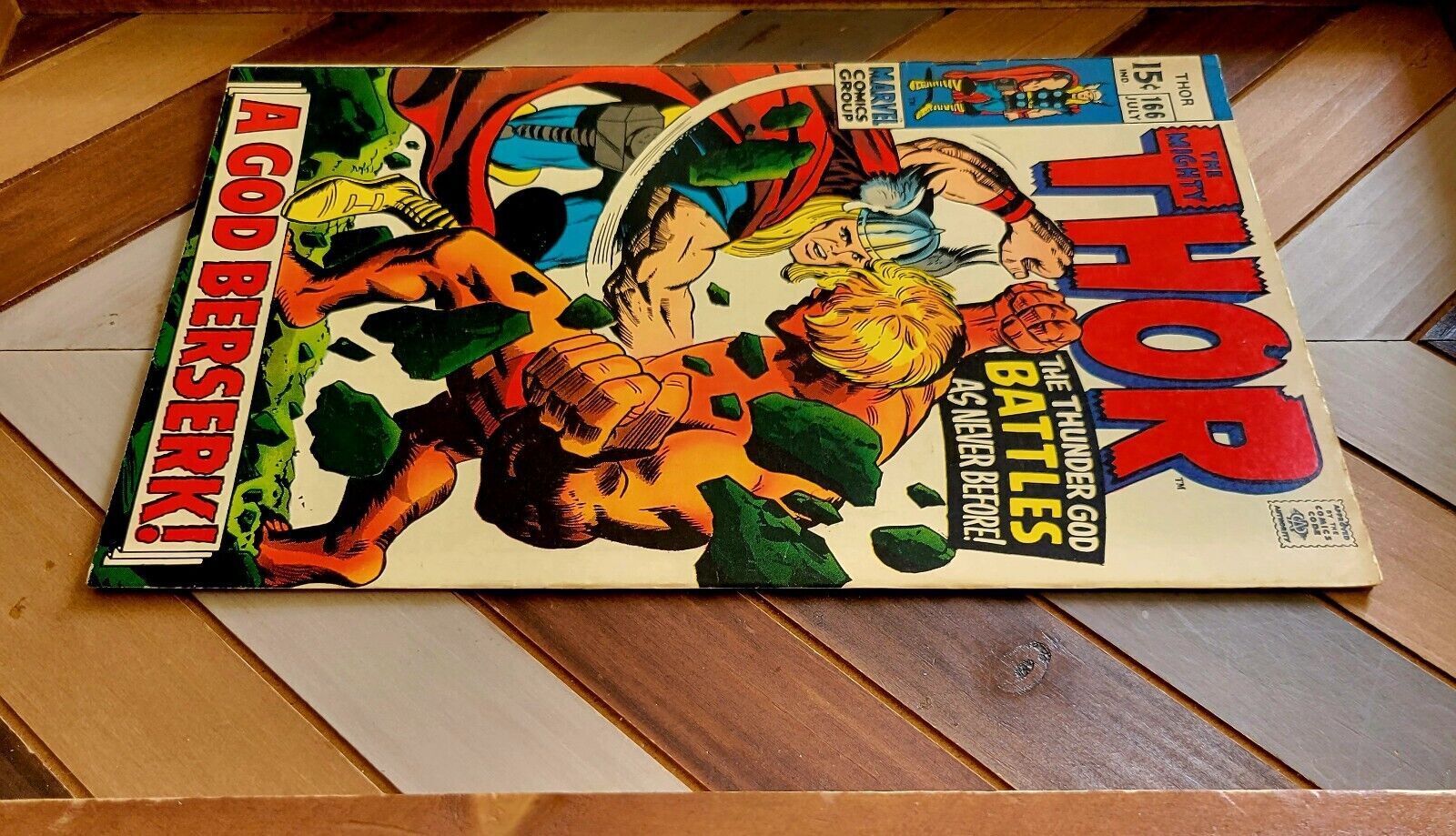THOR #166 FN (Marvel 1969) Battle vs HIM in his 2nd full appearance ...
