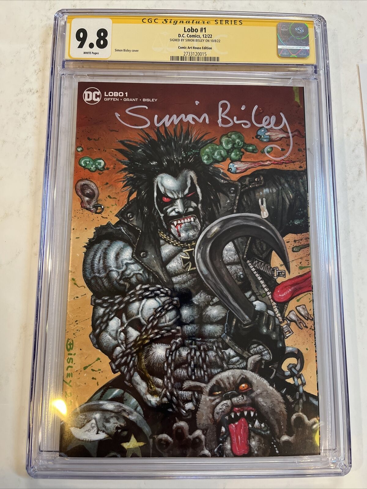 Lobo (2022) # 1 (CGC 9.8 SS WP) Signed Simon Bisley | Comic Art House ...
