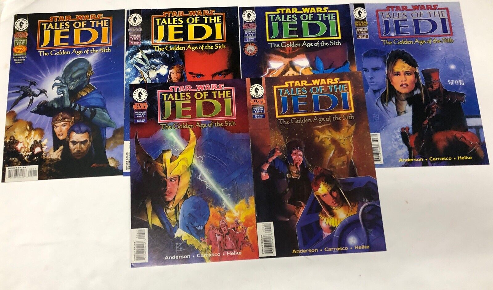 Star Wars Tales Of The Jedi The Age Of The Sith (1996) Set Issue # 1-5 ...