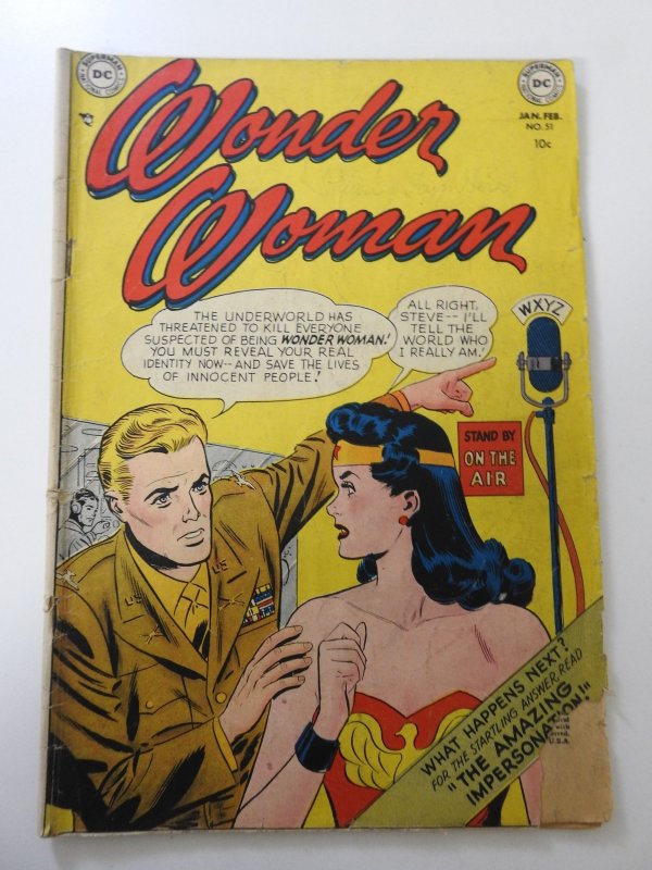 Wonder Woman #51 (1952) GD Condition | Comic Books - Golden Age, DC ...