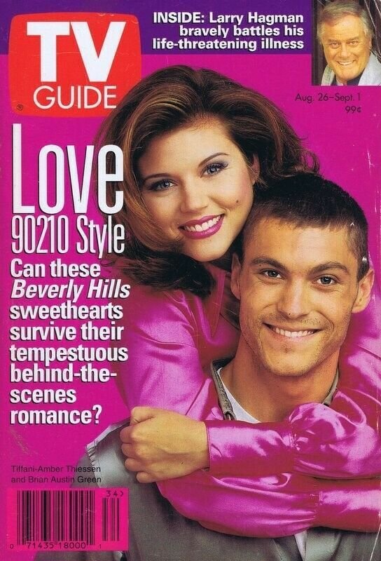 ORIGINAL Vintage TV Guide August 26, 1995 No Label 90210 Tiffani ...