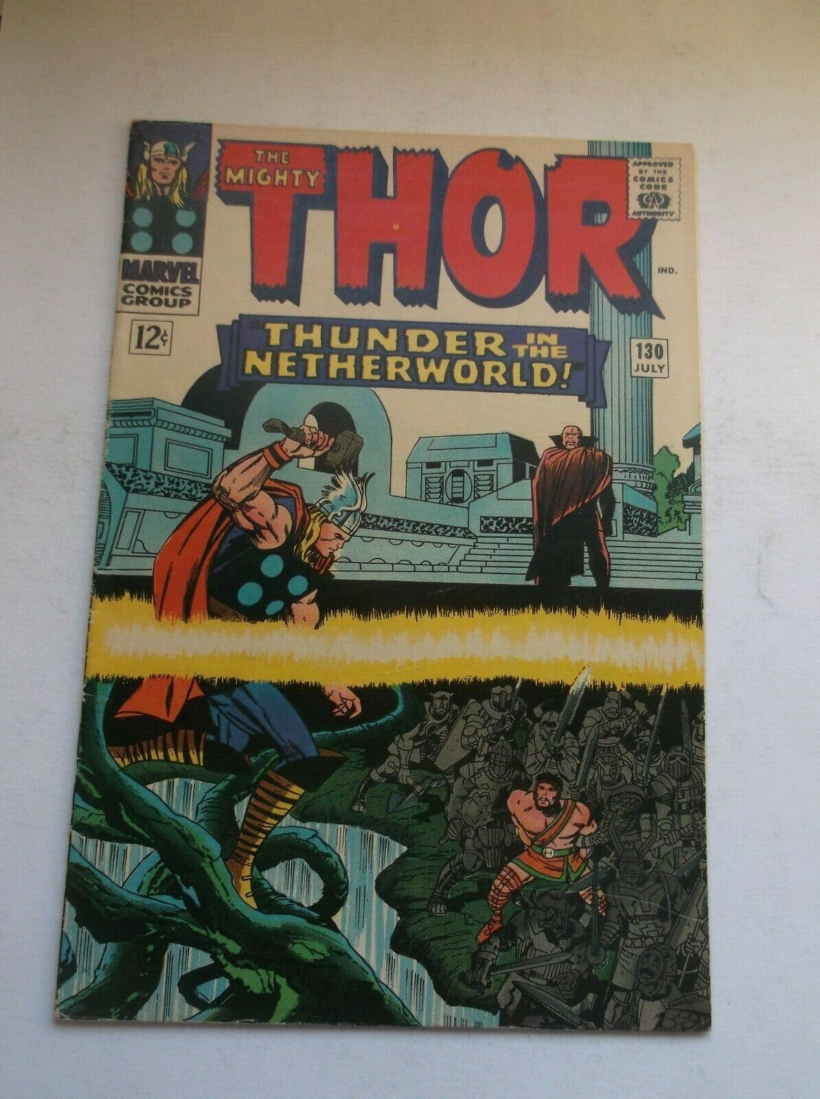 Marvel: the Mighty Thor #130, Guest Stars: Hercules & Pluto, Kirby ...
