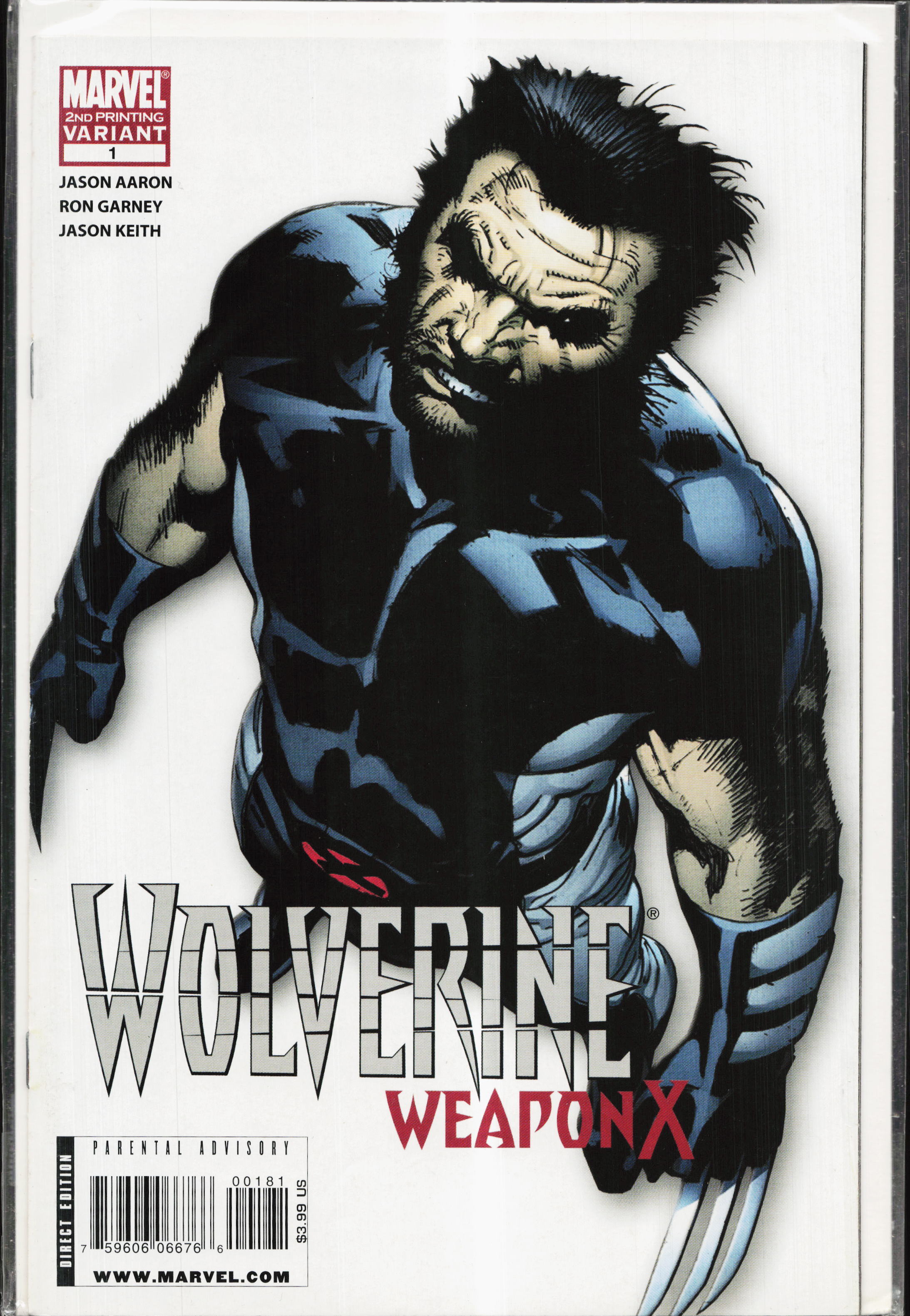 Wolverine Weapon X #1 Second Print Cover (2009) Wolverine | Comic Books ...