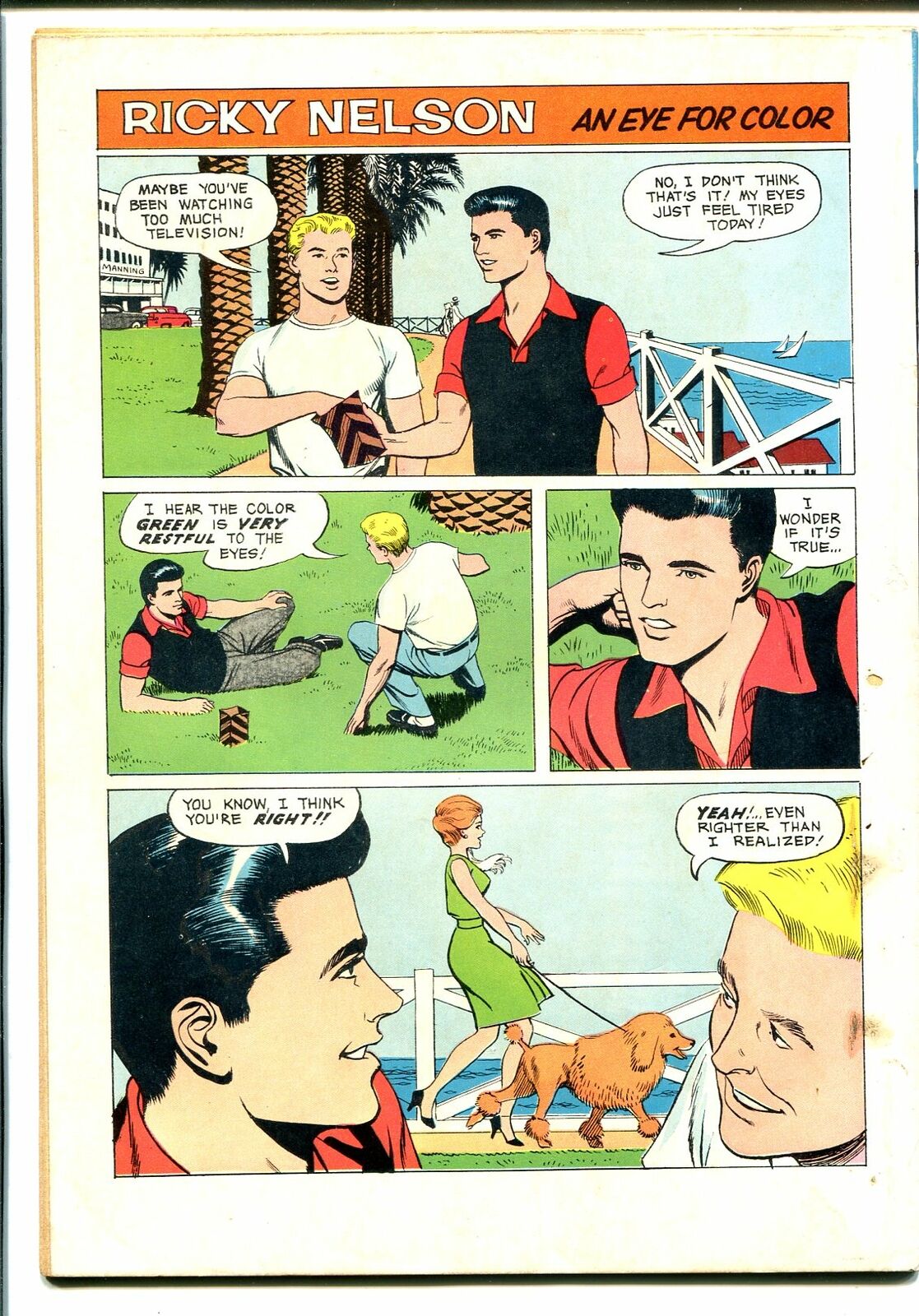 Four Color Comics-Ricky Nelson #1192 1961-Dell-photo cover-Russ Manning ...