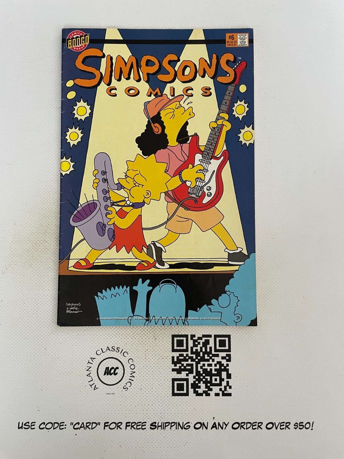 Simpsons Comics # 6 NM 1st Print Bongo Comic Book Homer Bart Lisa Marge ...