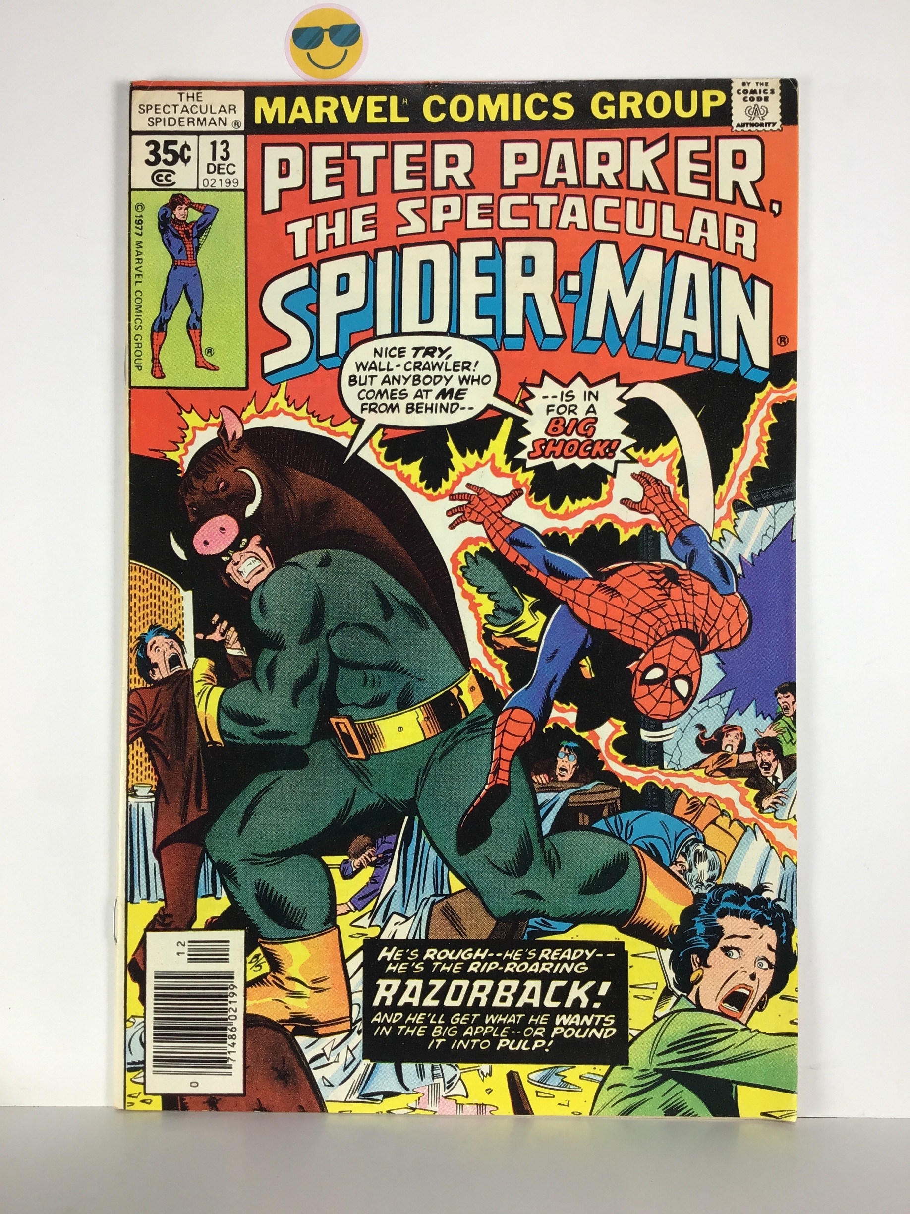 The Spectacular Spider-Man #13 (1977) vfn - nm Key 1 st full Razorback ...