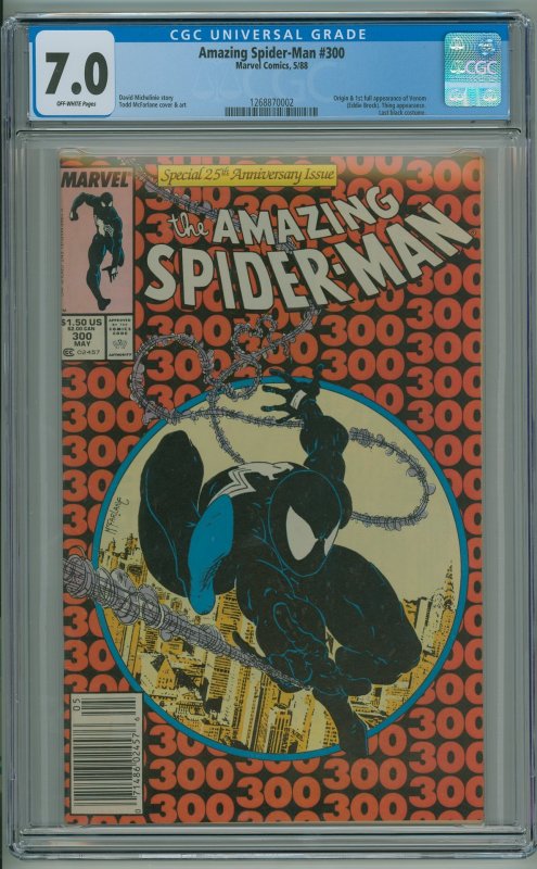 Amazing Spider-Man #300 CGC 7.0 1st Full Appearance of Venom | Comic ...