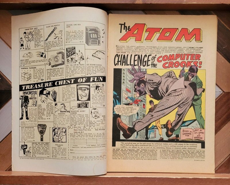 The ATOM #20 VG (DC 1965) Silver Age ft ROD MACK plus MAYA and Flower ...