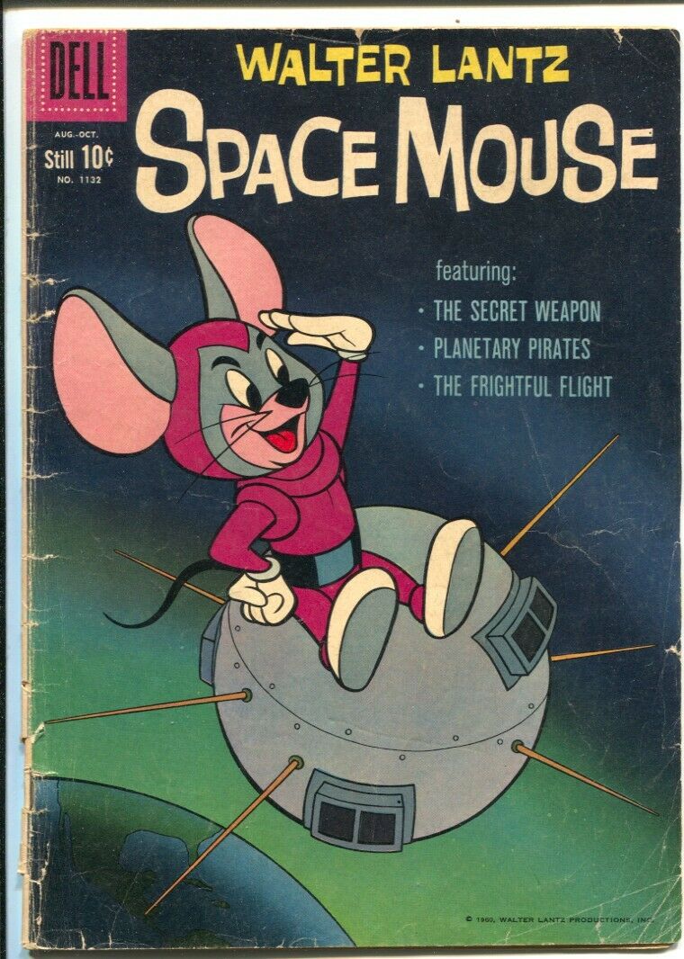 Space Mouse-Four Color Comics #1132 1960-Dell-Walter Lantz-satellite ...