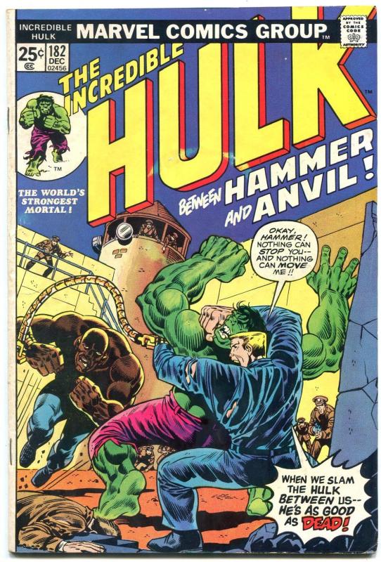 Incredible Hulk #182 1974--2nd WOLVERINE-Bronze Key VG+ | Comic Books ...