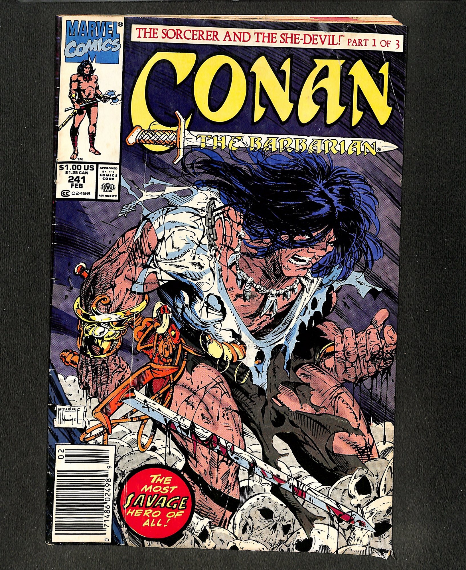 Conan The Barbarian #241 Newsstand Variant | Comic Books - Bronze Age ...