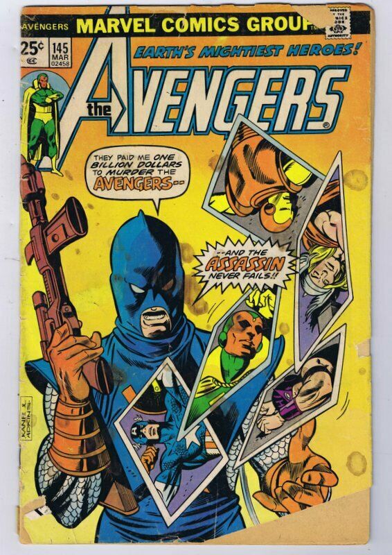 Avengers #145 ORIGINAL Vintage 1976 Marvel Comics Assassin | Comic Books - Bronze Age, Marvel ...